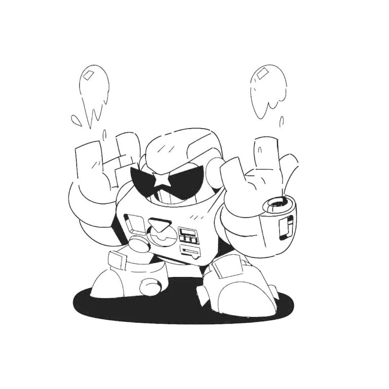 Coloring Pages Surge Brawl Stars. Download and Print for Free