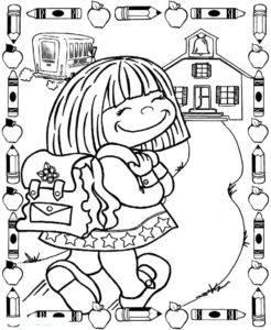 Back to School Coloring Pages. Free 65 Printable Images