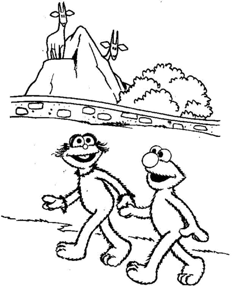Dibujos de Elmo para colorear. Imprime gratis | WONDER DAY