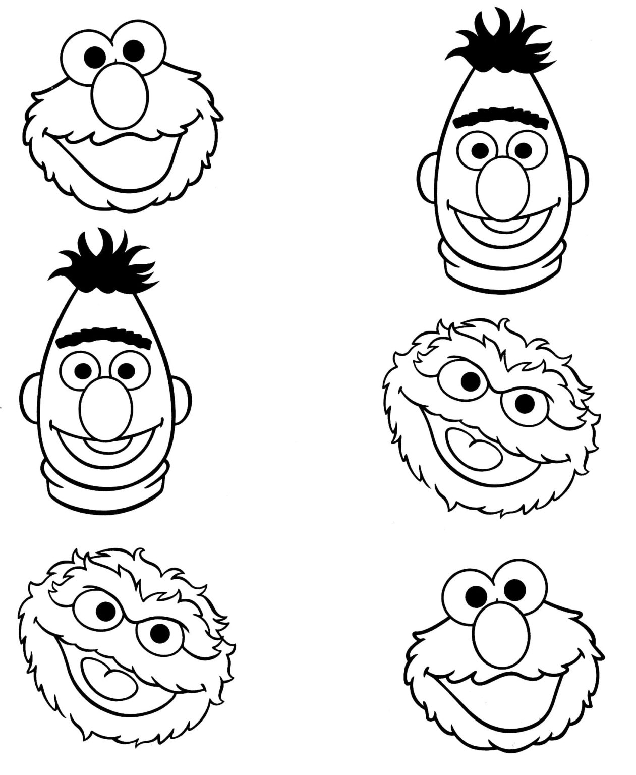 Dibujos de Elmo para colorear. Imprime gratis | WONDER DAY