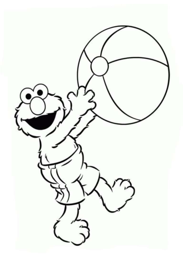 Dibujos de Elmo para colorear. Imprime gratis | WONDER DAY