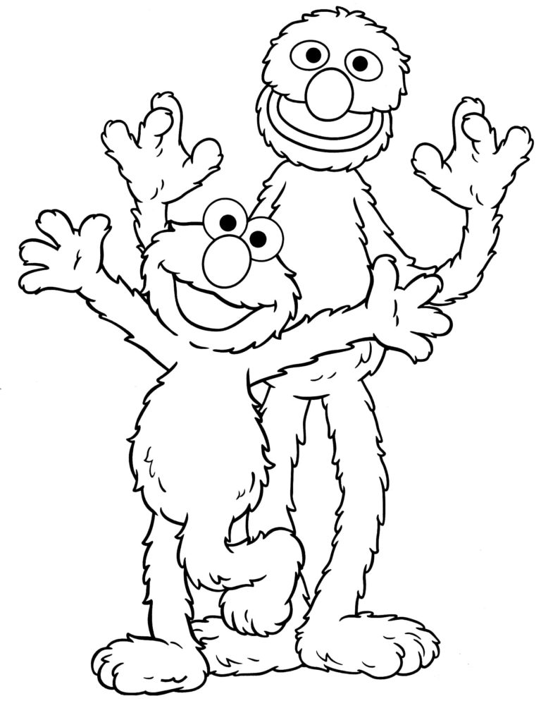 Dibujos de Elmo para colorear. Imprime gratis | WONDER DAY — Dibujos ...