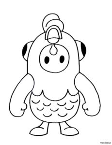 Fall Guys Coloring Pages. Print for Free | WONDER DAY — Coloring pages ...