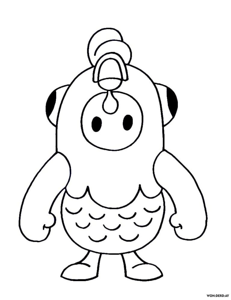 Fall Guys Coloring Pages. Print for Free | WONDER DAY — Coloring pages ...