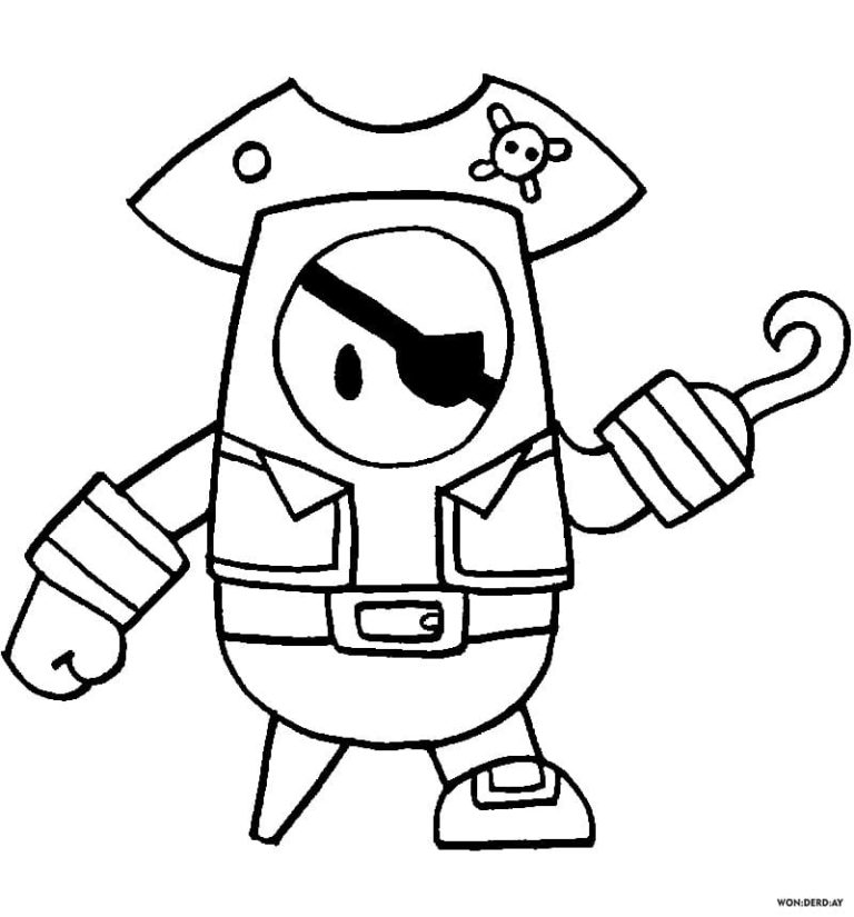 Fall Guys Coloring Pages. Print for Free | WONDER DAY — Coloring pages ...