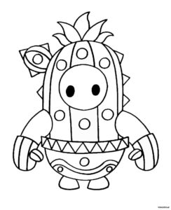 Fall Guys Coloring Pages. Print for Free | WONDER DAY — Coloring pages ...