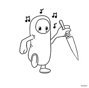 Fall Guys Coloring Pages. Print for Free | WONDER DAY — Coloring pages ...