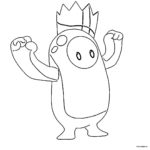 Desenhos de Fall Guys para colorir. Imprima gratuitamente