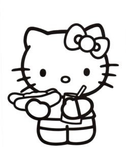 100 Coloring pages Hello Kitty For Print | WONDER DAY