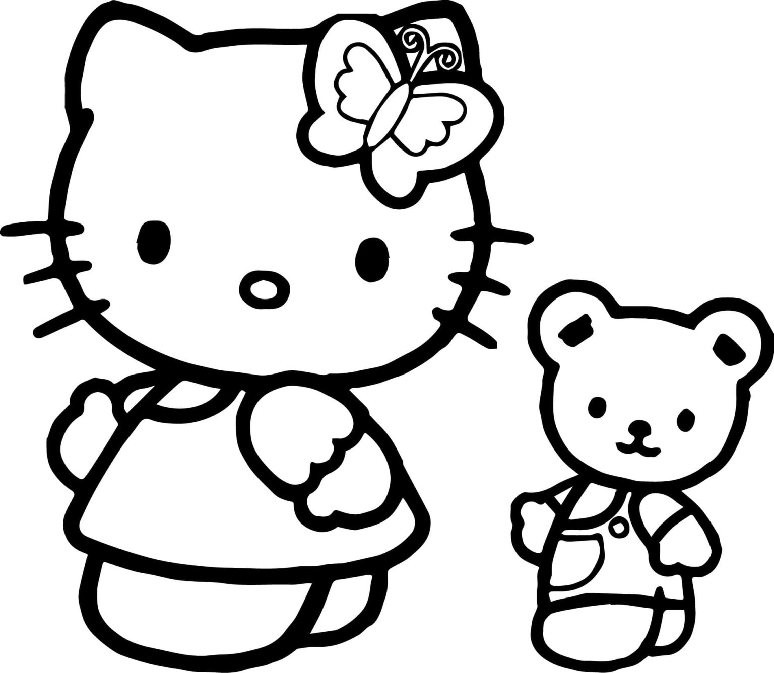 100 Coloring pages Hello Kitty For Print | WONDER DAY — Coloring pages ...