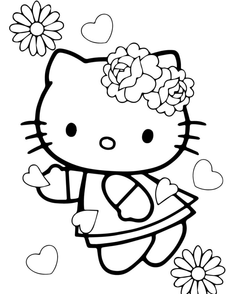 Dibujos de Hello Kitty para colorear. Imprime gratis 100 imágenes