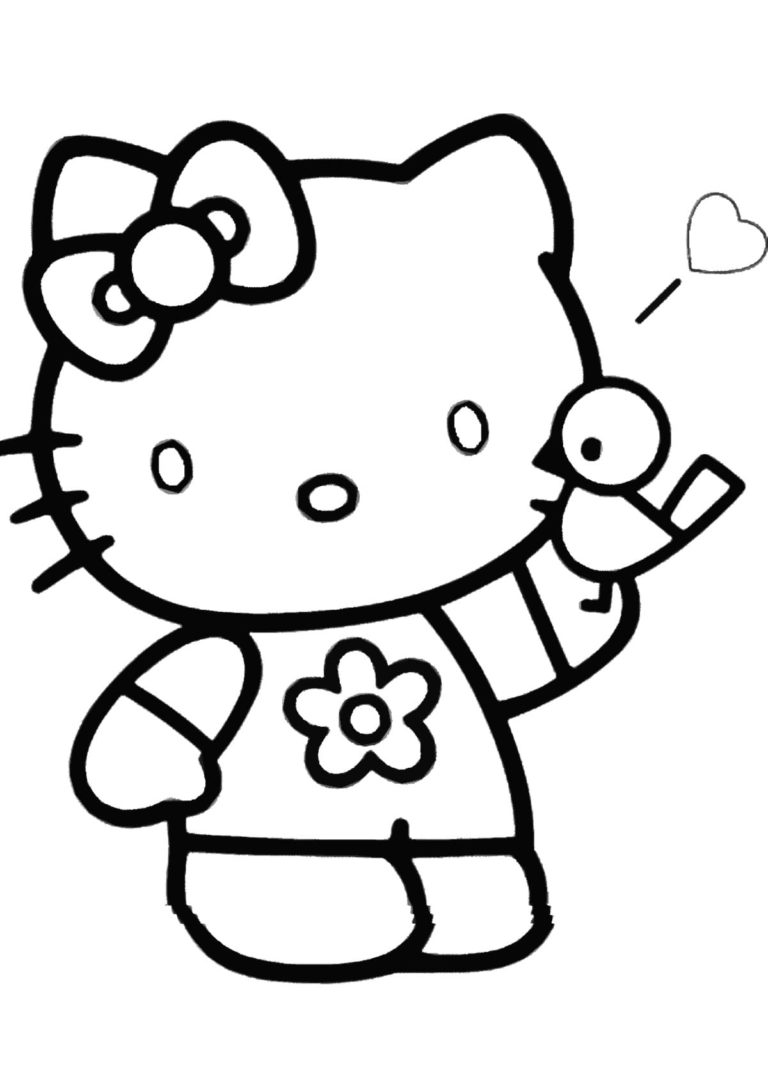 Dibujos de Hello Kitty para colorear. Imprime gratis 100 imágenes