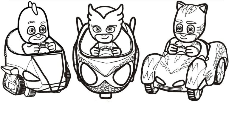 Disegni di PJ Masks da colorare. Stampa gratuitamente