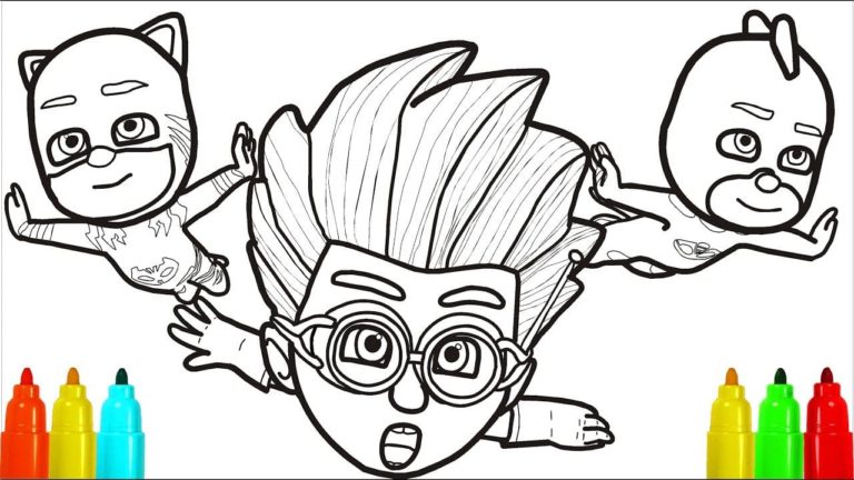 Dibujos de PJ Masks para colorear. Imprime gratis