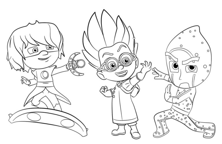 Disegni di PJ Masks da colorare. Stampa gratuitamente