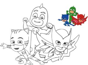 Disegni di PJ Masks da colorare. Stampa gratuitamente