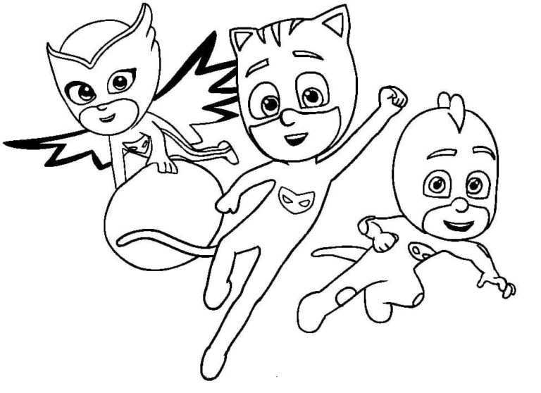 Disegni di PJ Masks da colorare. Stampa gratuitamente