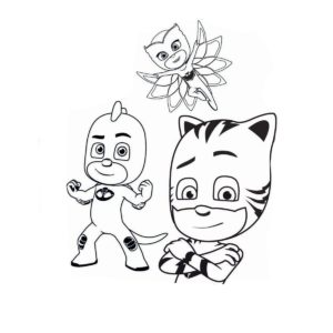 Disegni di PJ Masks da colorare. Stampa gratuitamente