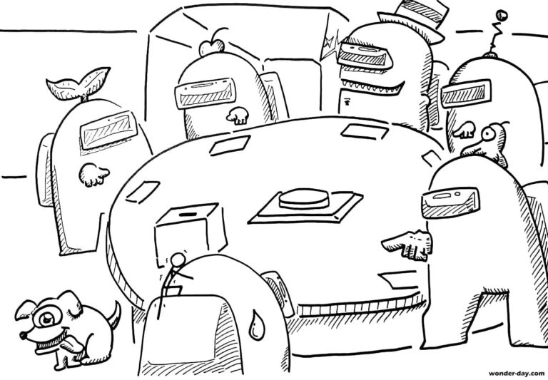 Among Us Coloring Pages. Print for free 100 Coloring Pages