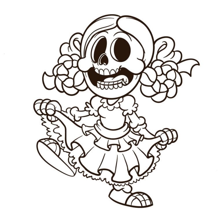 Dia De Los Muertos Coloring Pages. 100 Free Images