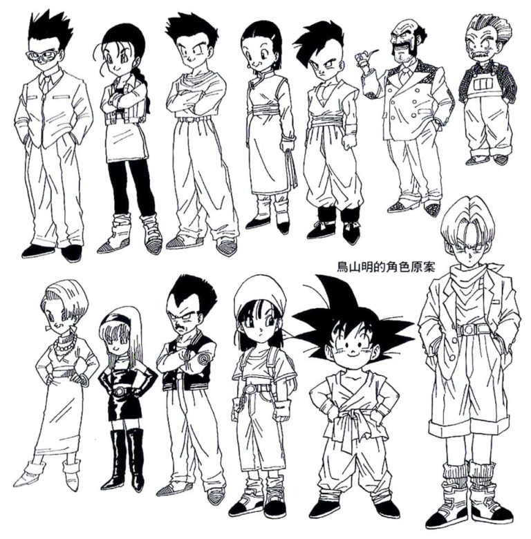 Desenhos de Dragon Ball Z para colorir. Imprimir em formato A4