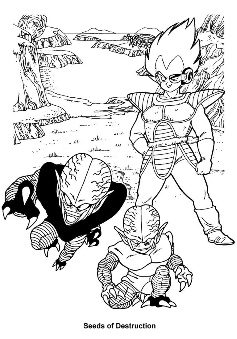 Dragon Ball Z Coloring Pages. Free printable Coloring pages