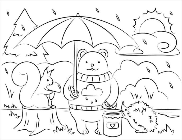 Fall Coloring pages. 120 Free Coloring Pages for Kids