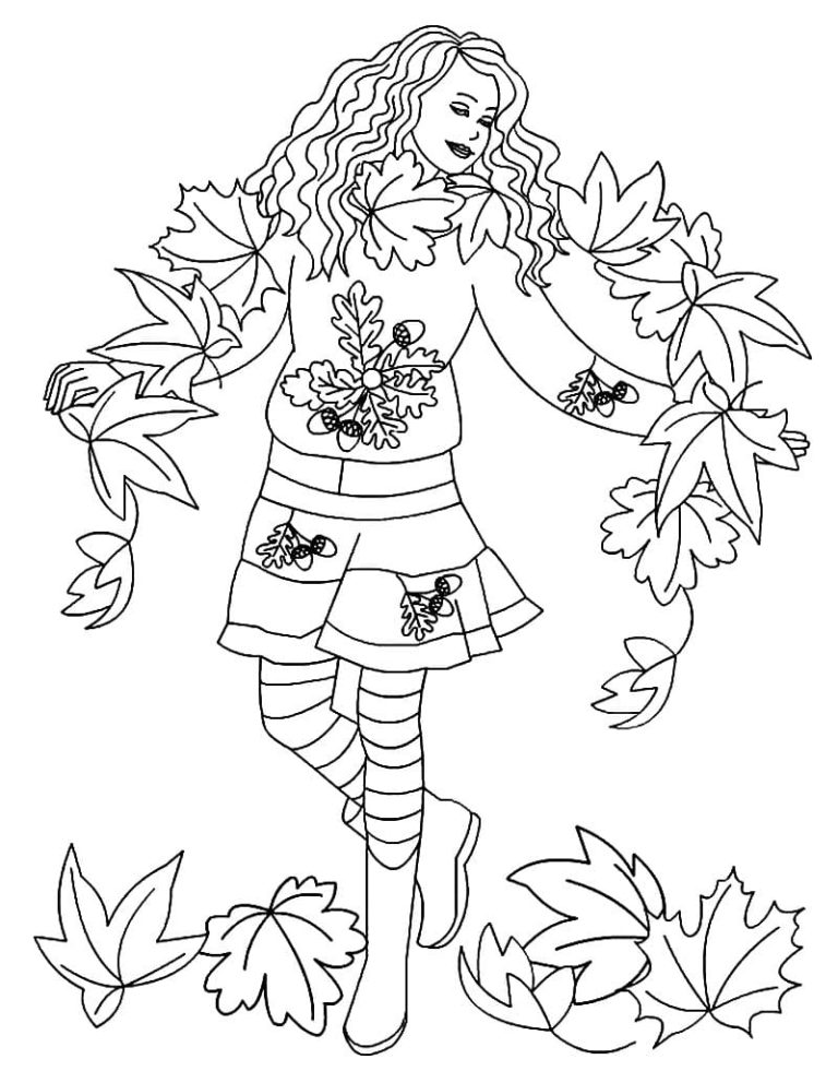 Fall Coloring pages. 120 Free Coloring Pages for Kids