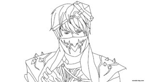 Free Fire coloring pages. Print for free in A4 format