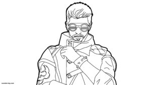 Free Fire coloring pages. Print for free in A4 format