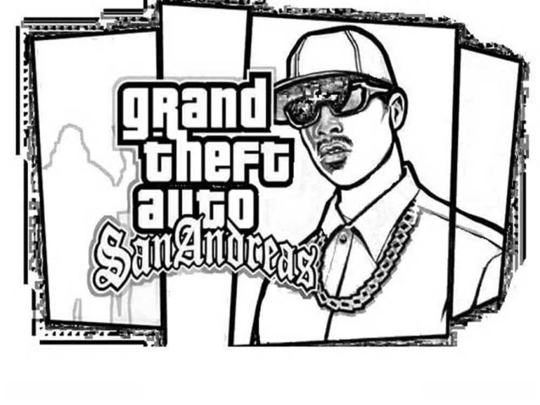 GTA Coloring Pages. 100 Printable Colorings Pages