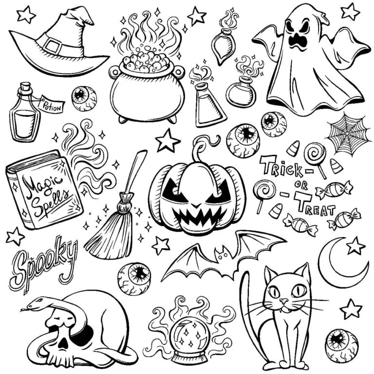 Disegni di Halloween da colorare | WONDER DAY