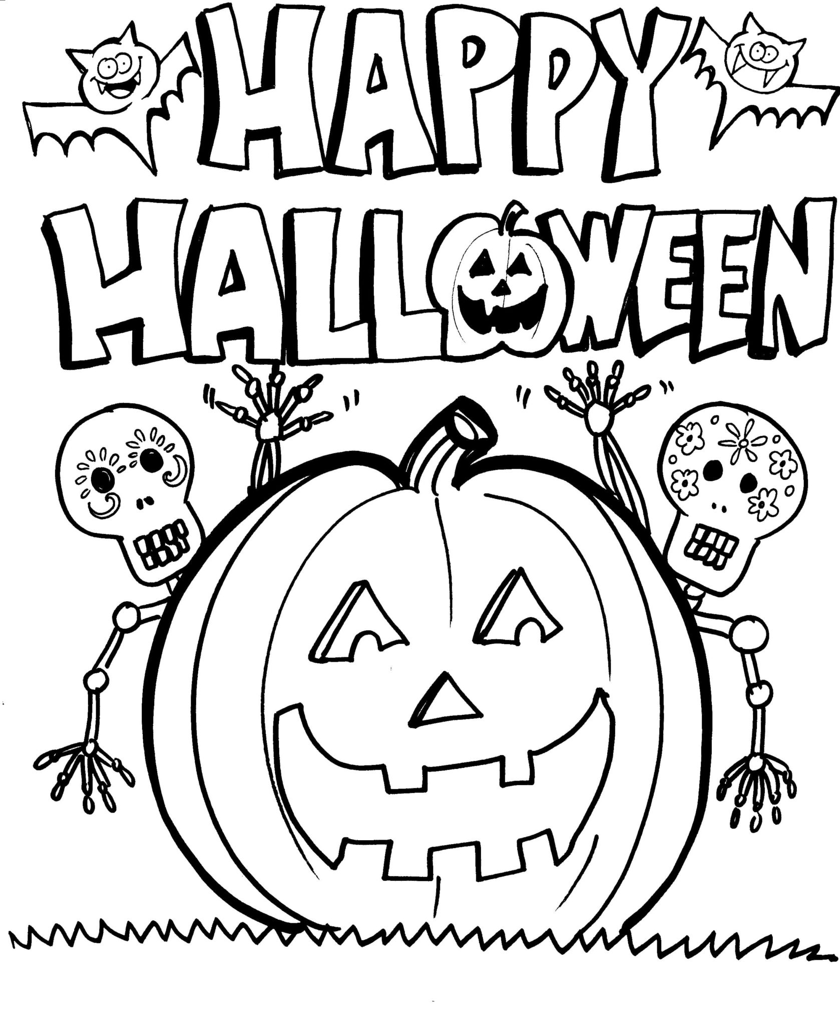Dibujos de Halloween para colorear | WONDER DAY — Dibujos para colorear ...