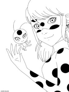 Dibujos para colorear de Ladybug y Cat Noir. La mejor colección