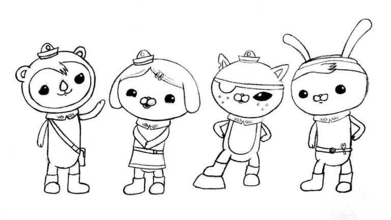 Octonauts Coloring Pages. Print free for Kids | WONDER DAY — Coloring ...