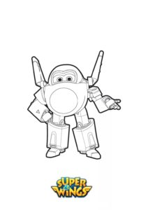 Super Wings Coloring Pages. Print for Kids | WONDER DAY — Coloring ...