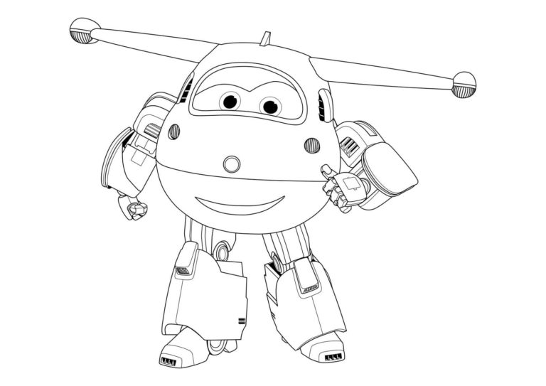 Super Wings Coloring Pages. Print for Kids | WONDER DAY — Coloring ...