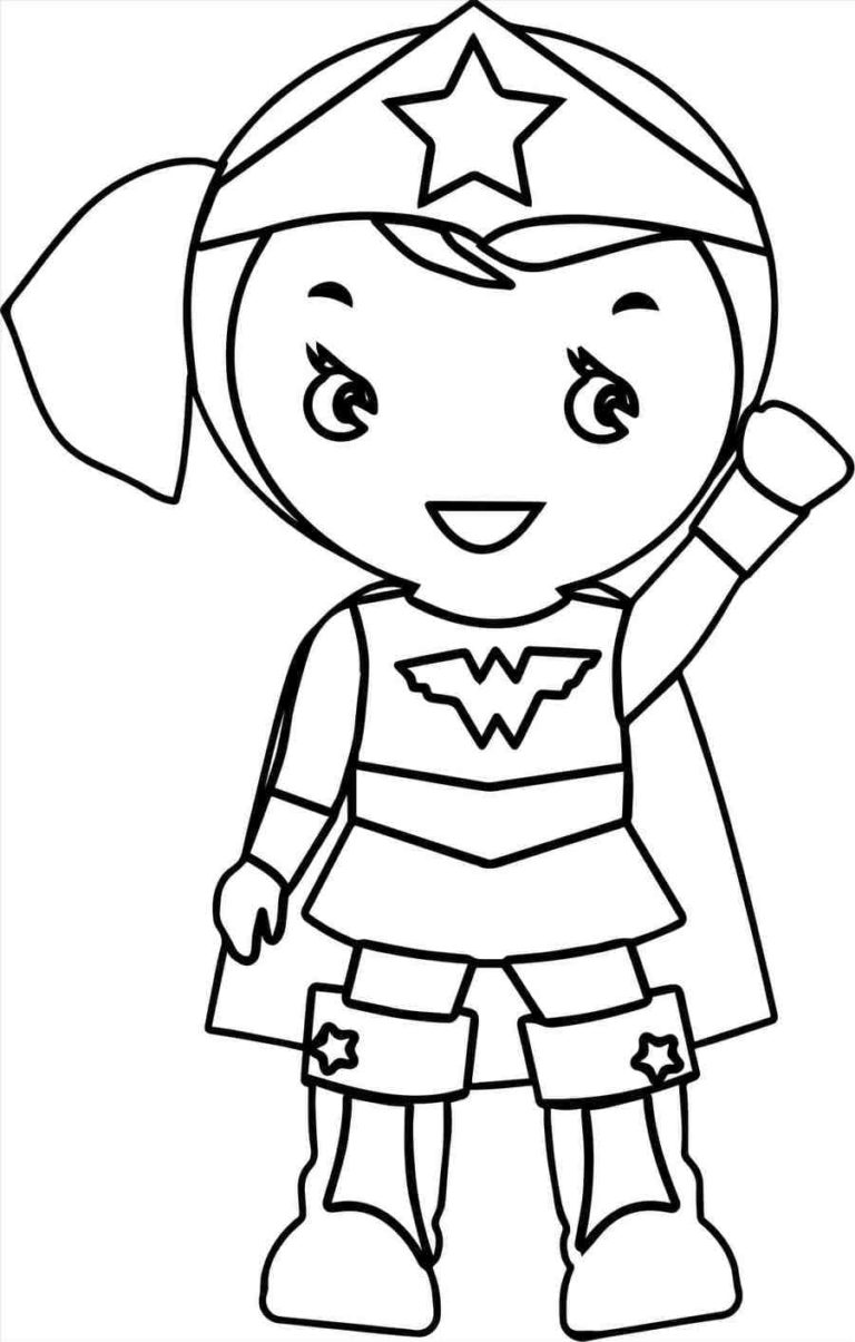 Wonder Woman coloring pages. Print superhero for free
