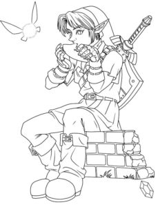 The Legend of Zelda Coloring Pages for free printable