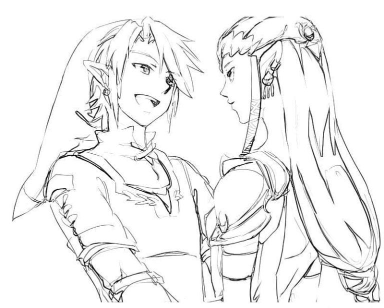 The Legend of Zelda Coloring Pages for free printable