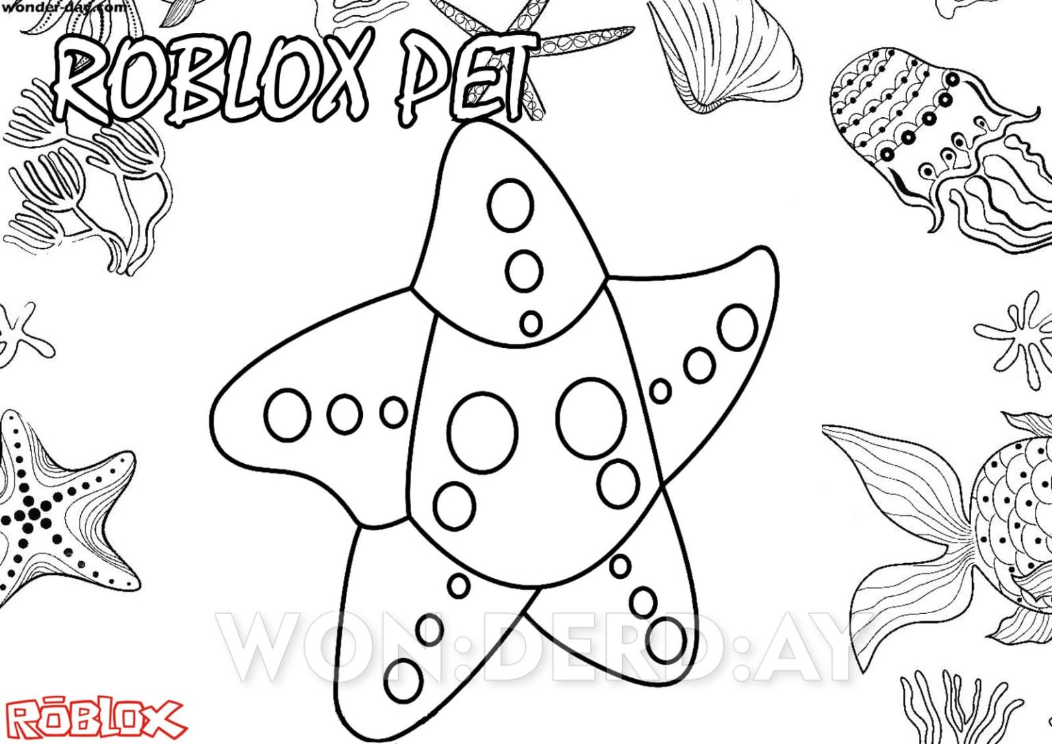 Adopt Me Coloring pages | Wonder-day.com
