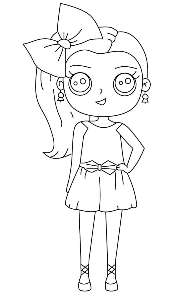 Coloring Pages Jojo Siwa. Download and print for free