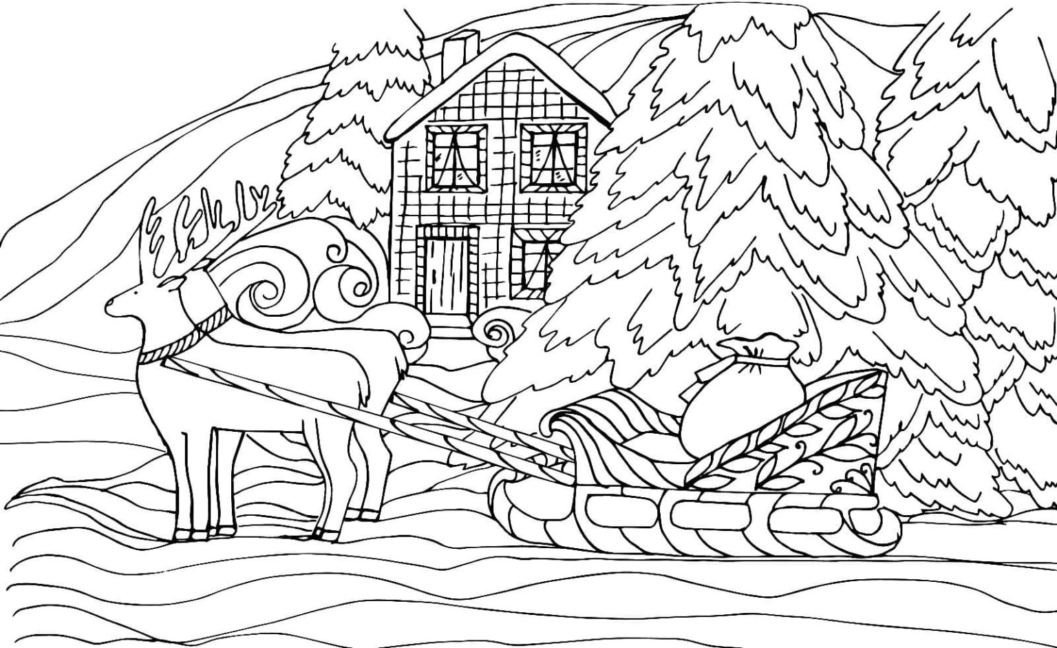 Раскраски Новый Год для детей. Распечатать бесплатно