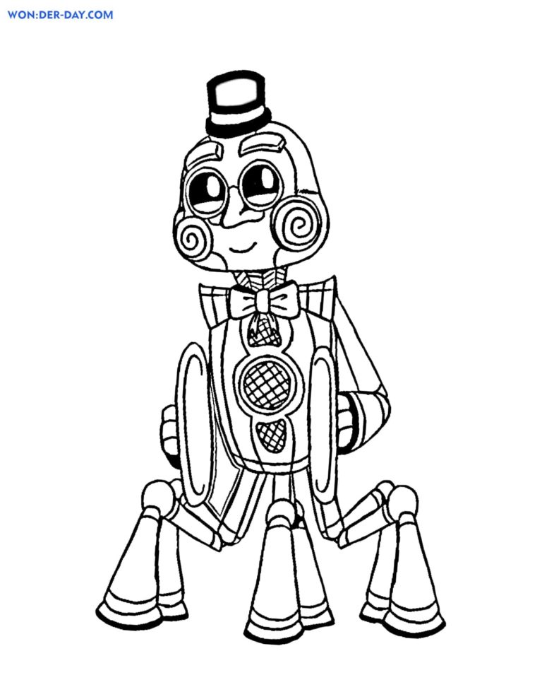 Раскраски Аниматроники. Распечатать бесплатно (120 штук)