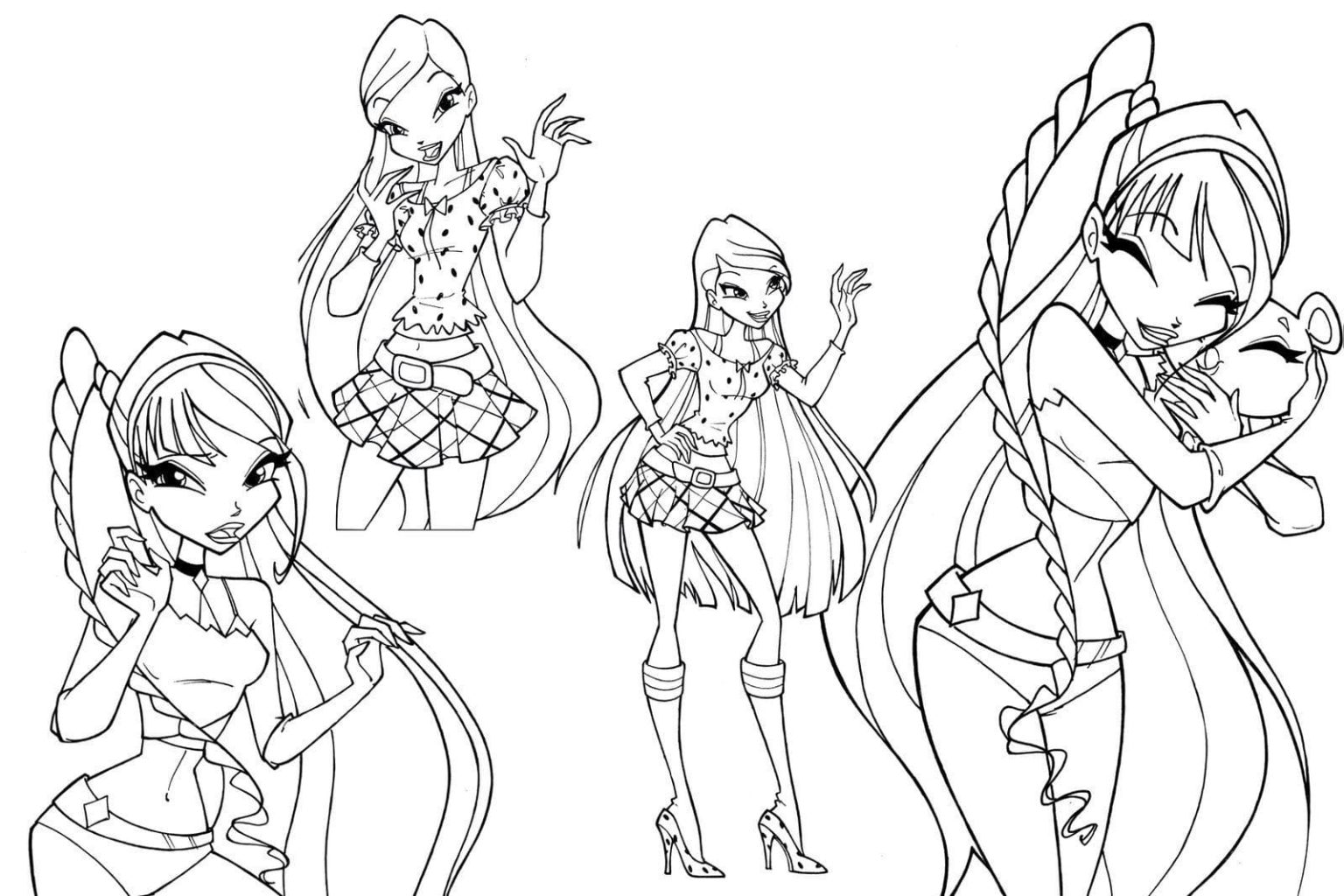Winx Club coloring pages. Print for free | WONDER DAY — Coloring pages ...