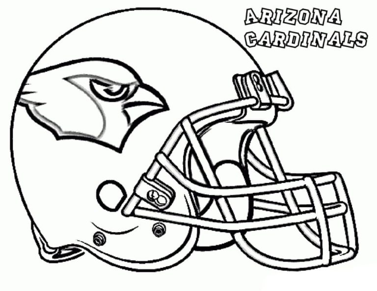 Football Helmet Coloring Pages. Free Printable | WONDER DAY — Coloring ...