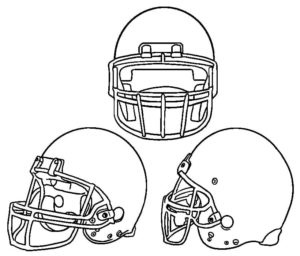 Football Helmet Coloring Pages. Free Printable | WONDER DAY — Coloring ...