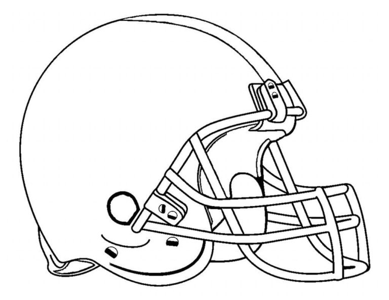 Football Helmet Coloring Pages. Free Printable | WONDER DAY — Coloring ...