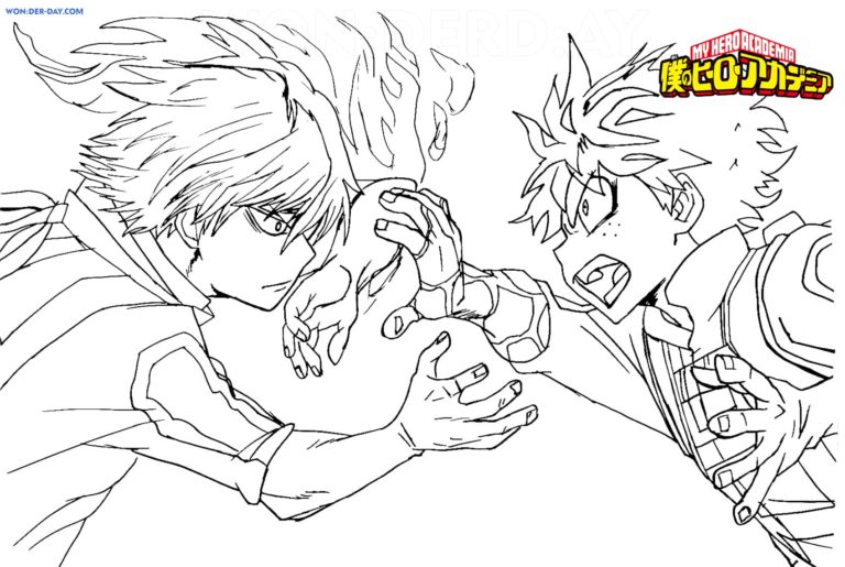 My Hero Academia Coloring Pages. 100 Free Coloring Pages