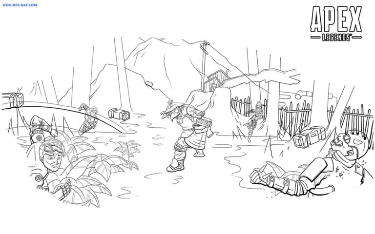 Apex Legends coloring pages - 80 Printable coloring pages